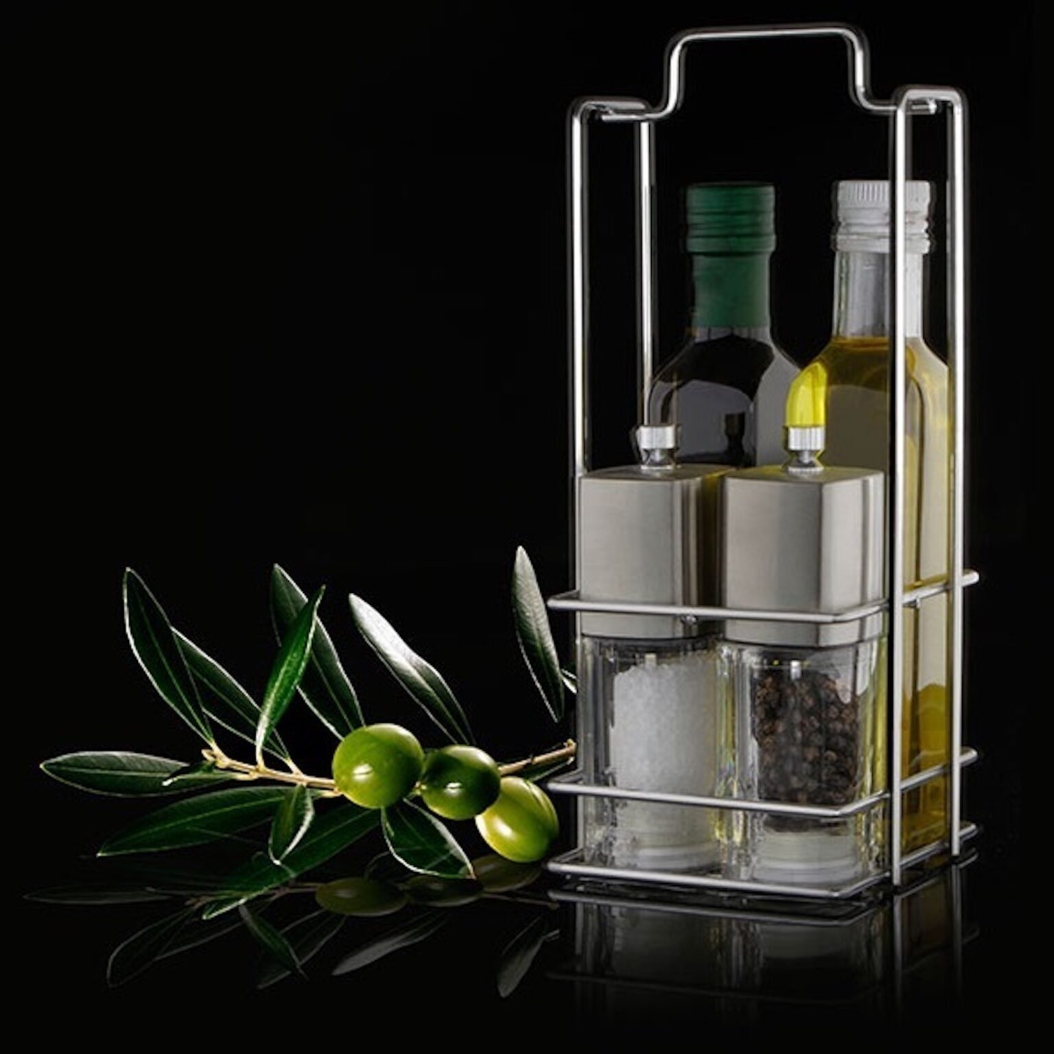 Wire and Sheet Metal Oil Cruet Holders | Bonpez